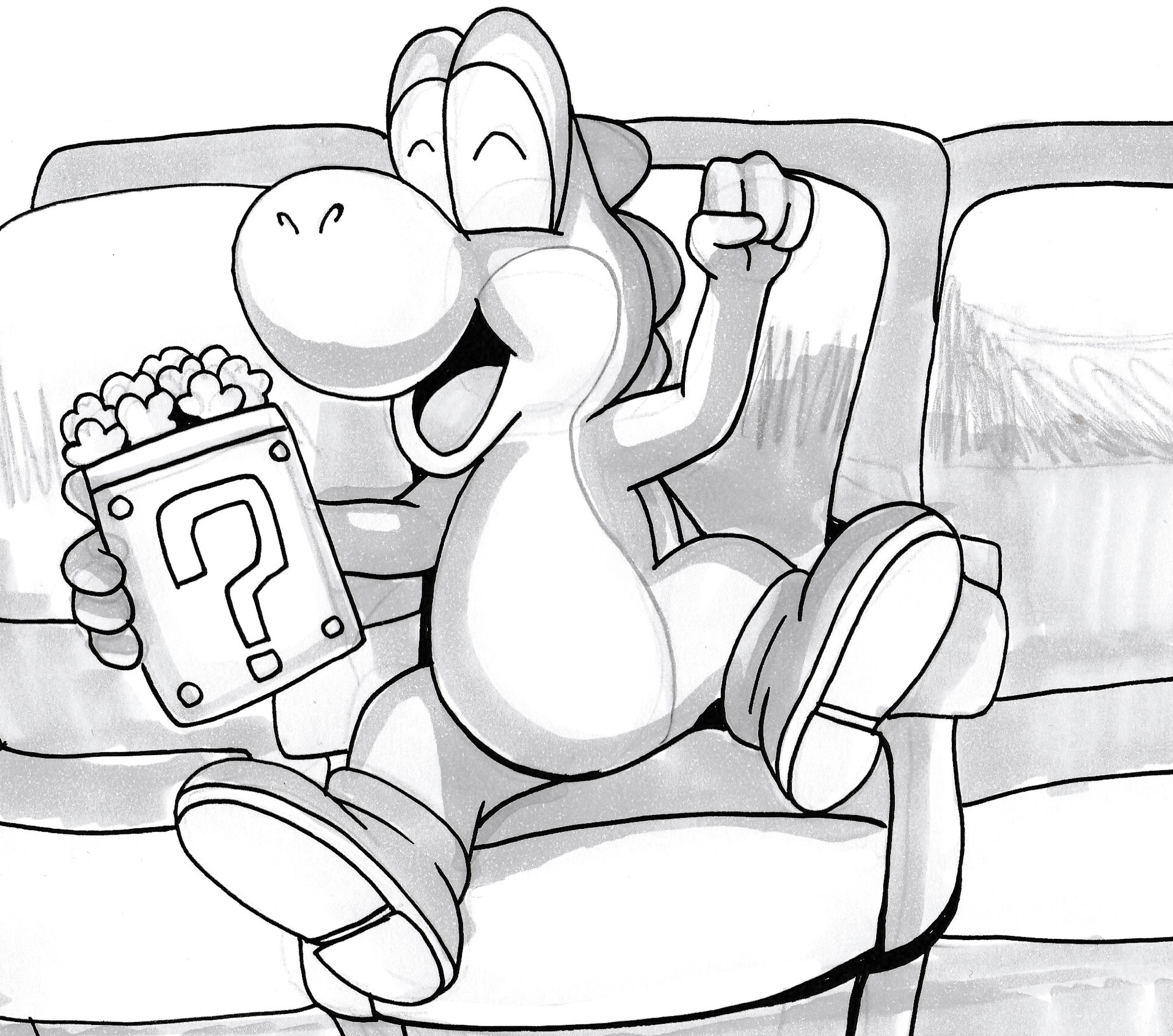 yoshi coloring pages mario