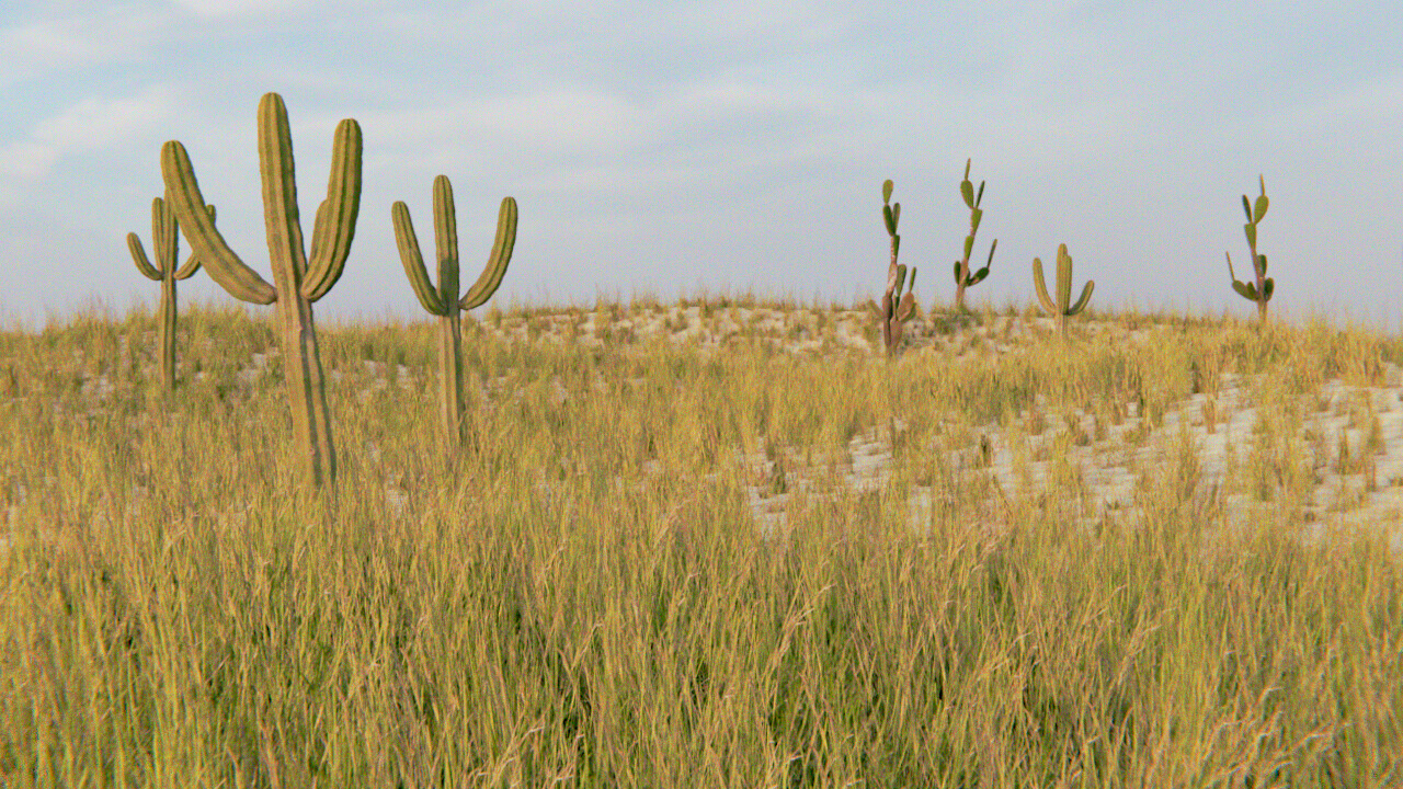 ArtStation - The Desert - Geometry Culling Study