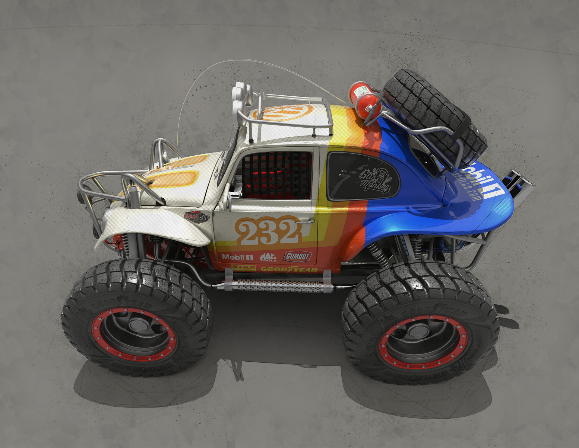 ArtStation - Volkswagen Beetle Baja 500