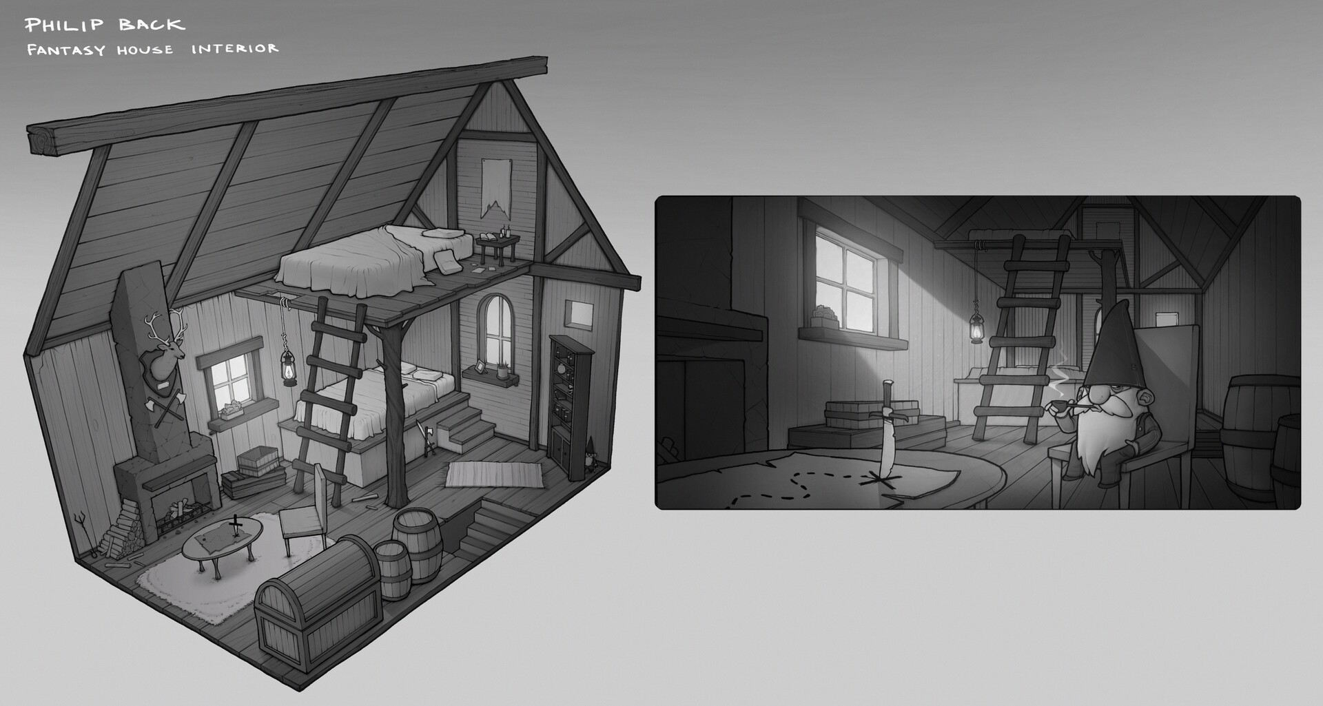 ArtStation - Fantasy House Interior