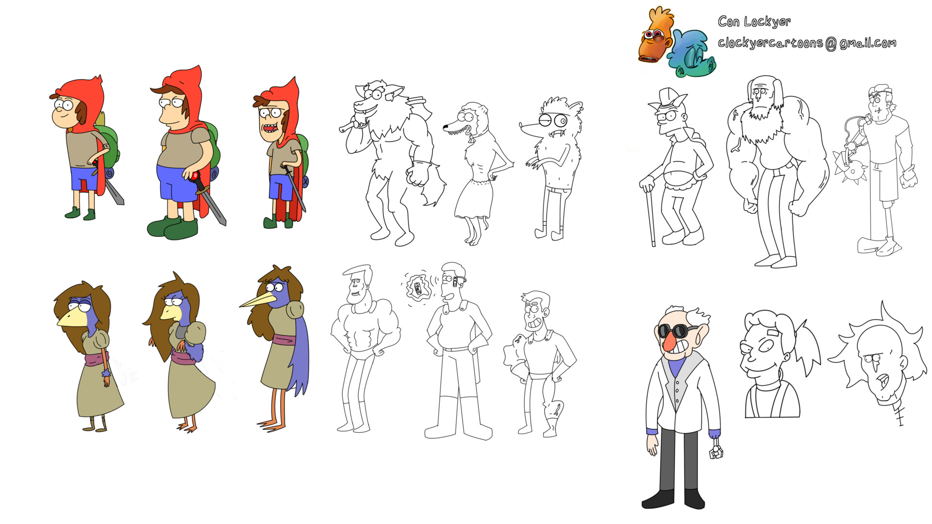 Conor Lockyer - 2D Character Design