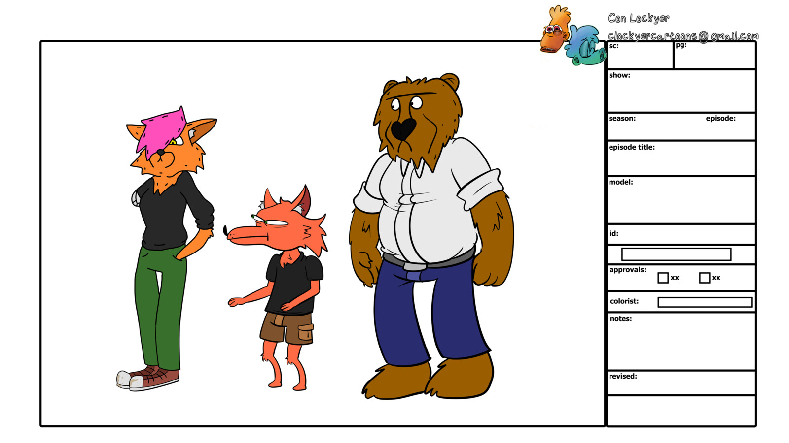 Conor Lockyer - 2D Character Design