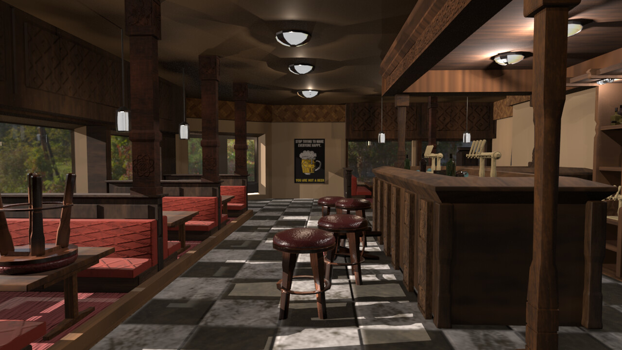 ArtStation - Bar Interior