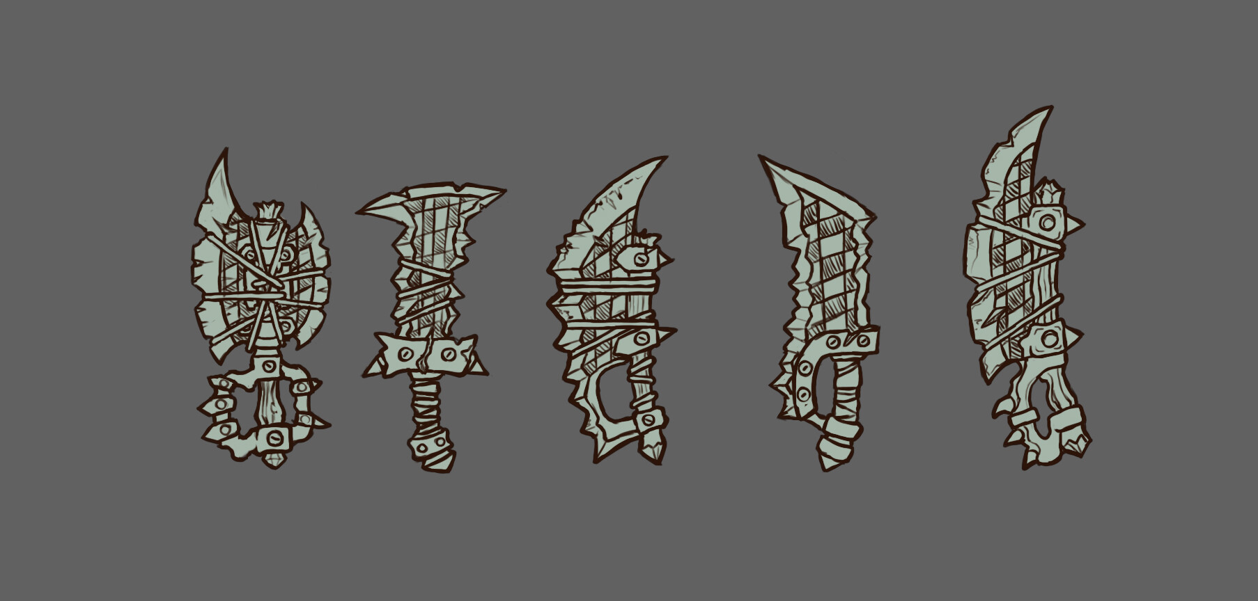 ArtStation - Barbarian weapons and miscellaneous items 2022