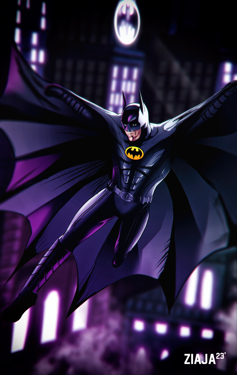 ArtStation - Batman "Michael Keateon" ~ The Flash