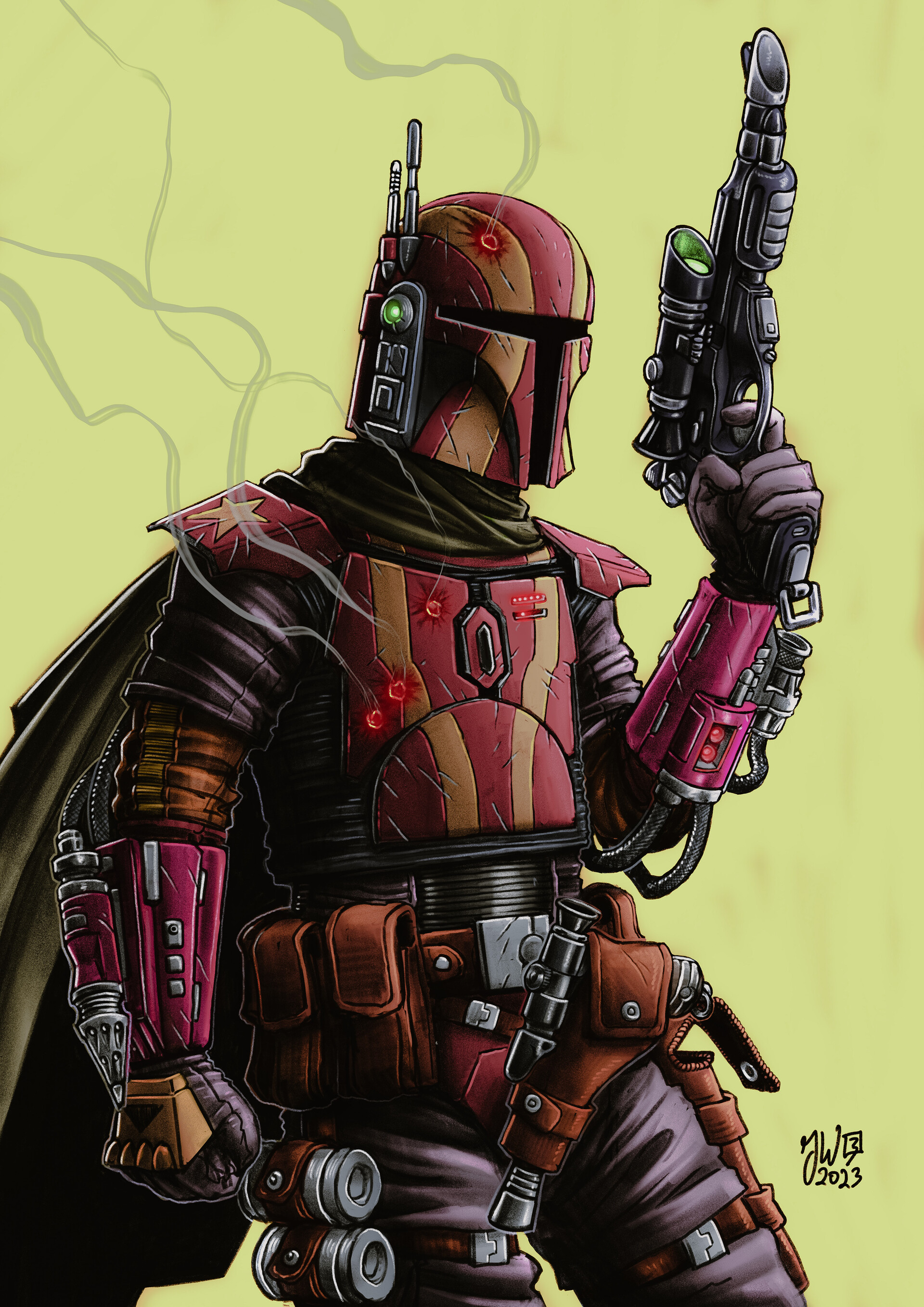 ArtStation - Red Mandalorian