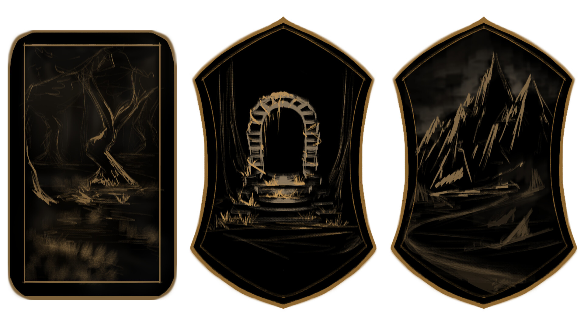 ArtStation - Uni Digital Card game project- Environment cards