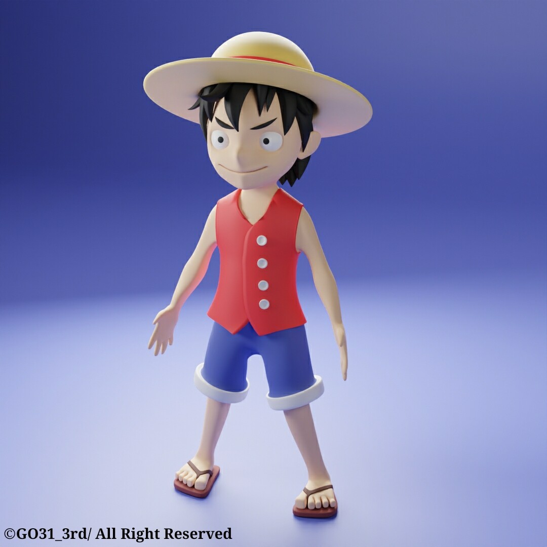ArtStation - 3D Luffy