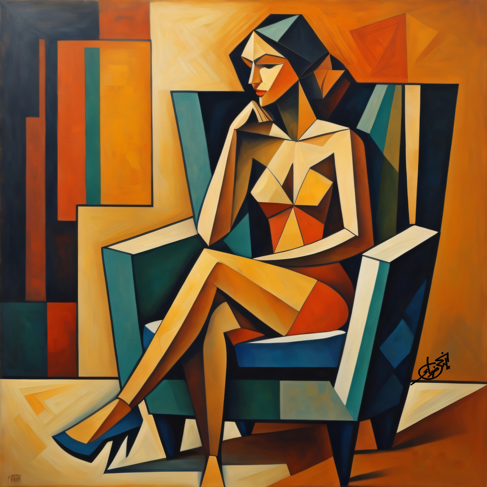 ArtStation - Abstract, Cubism Design (Digital Painting)