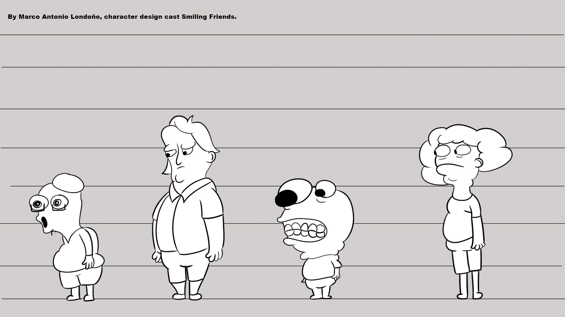 ArtStation - Audition for character designer for smiling friends.