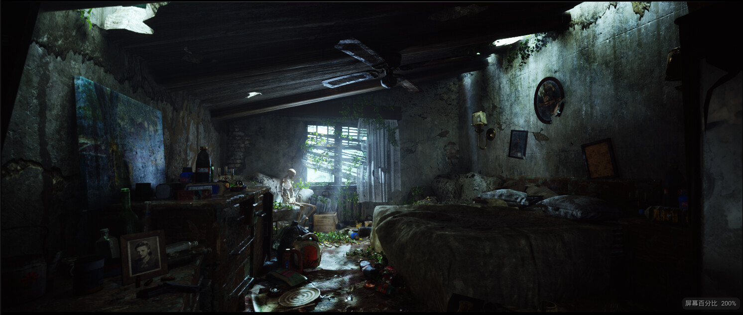 ArtStation - Abandoned attic