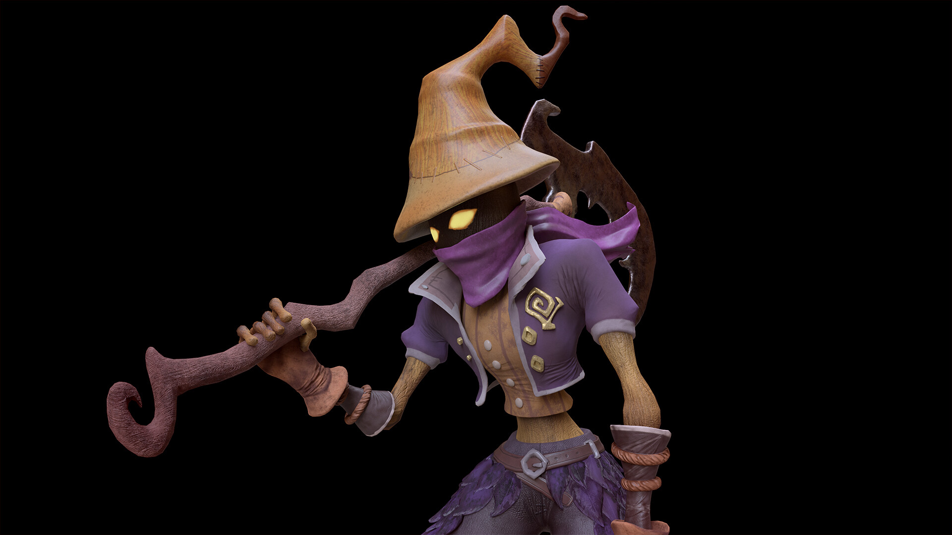 ArtStation - scary scarecrow