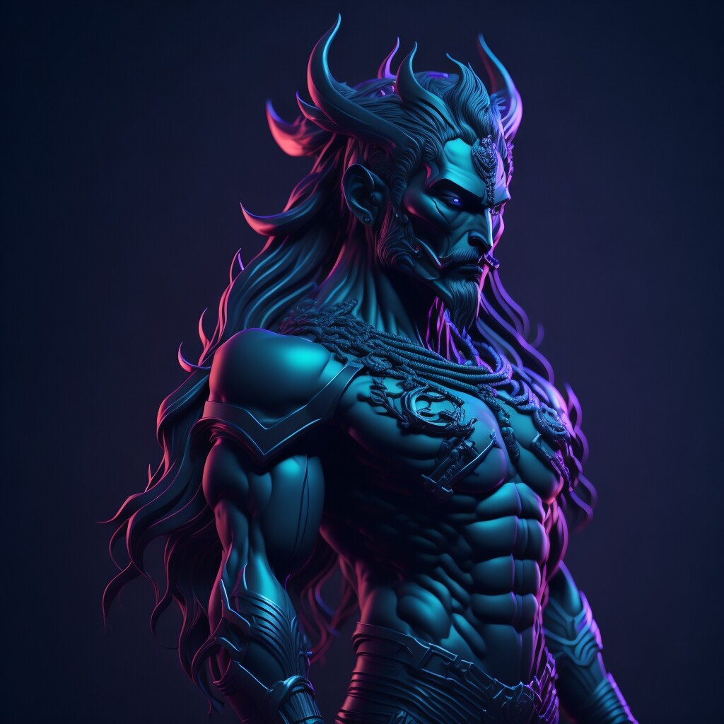 ArtStation - Neon God