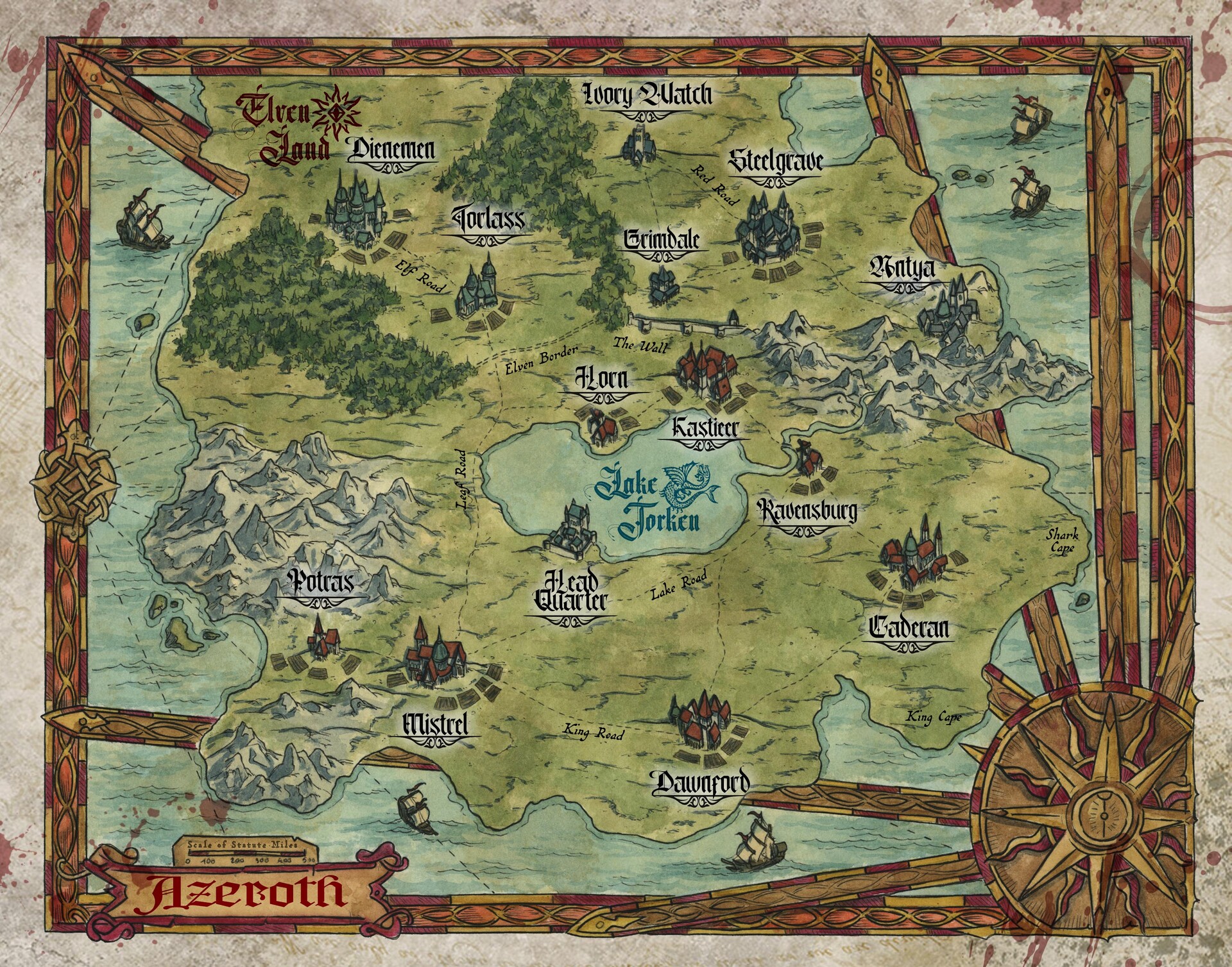 ArtStation - New Rpg commission Map!