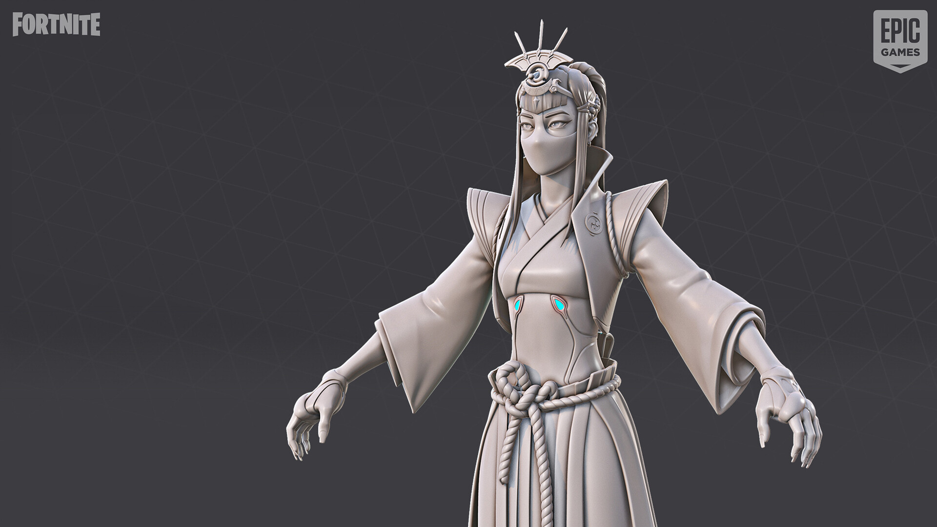 Anna Leonhart - Fortnite Battle Royale - "RIVER EMPRESS MIZUKI" Outfit