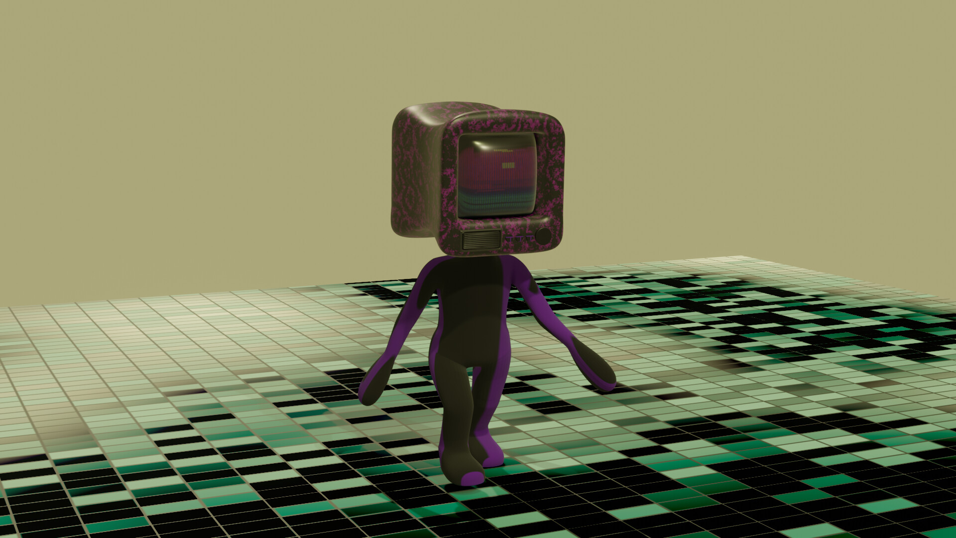 ArtStation - Double face TV guy