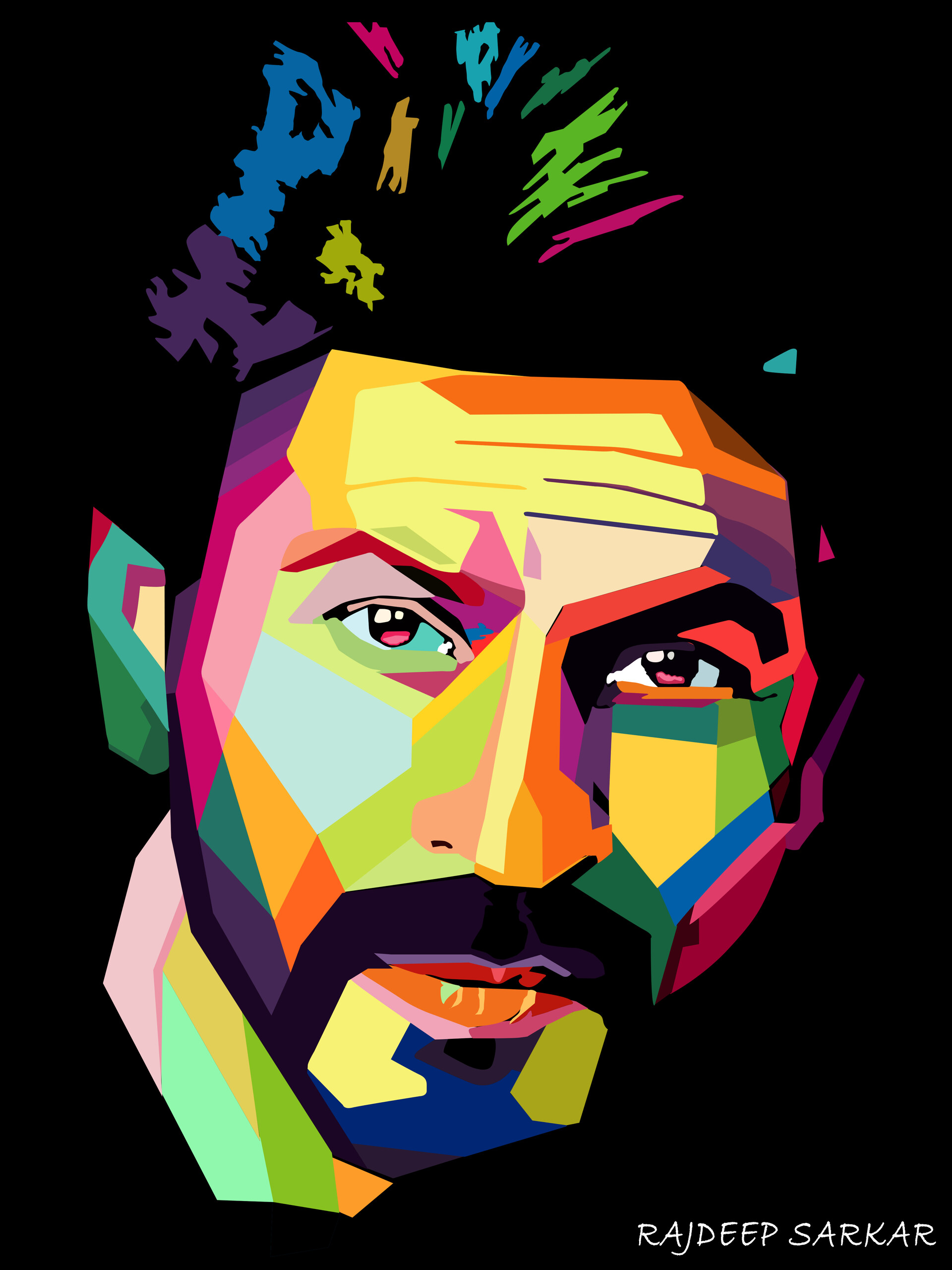 ArtStation - Shah Rukh Khan (POLY ART)