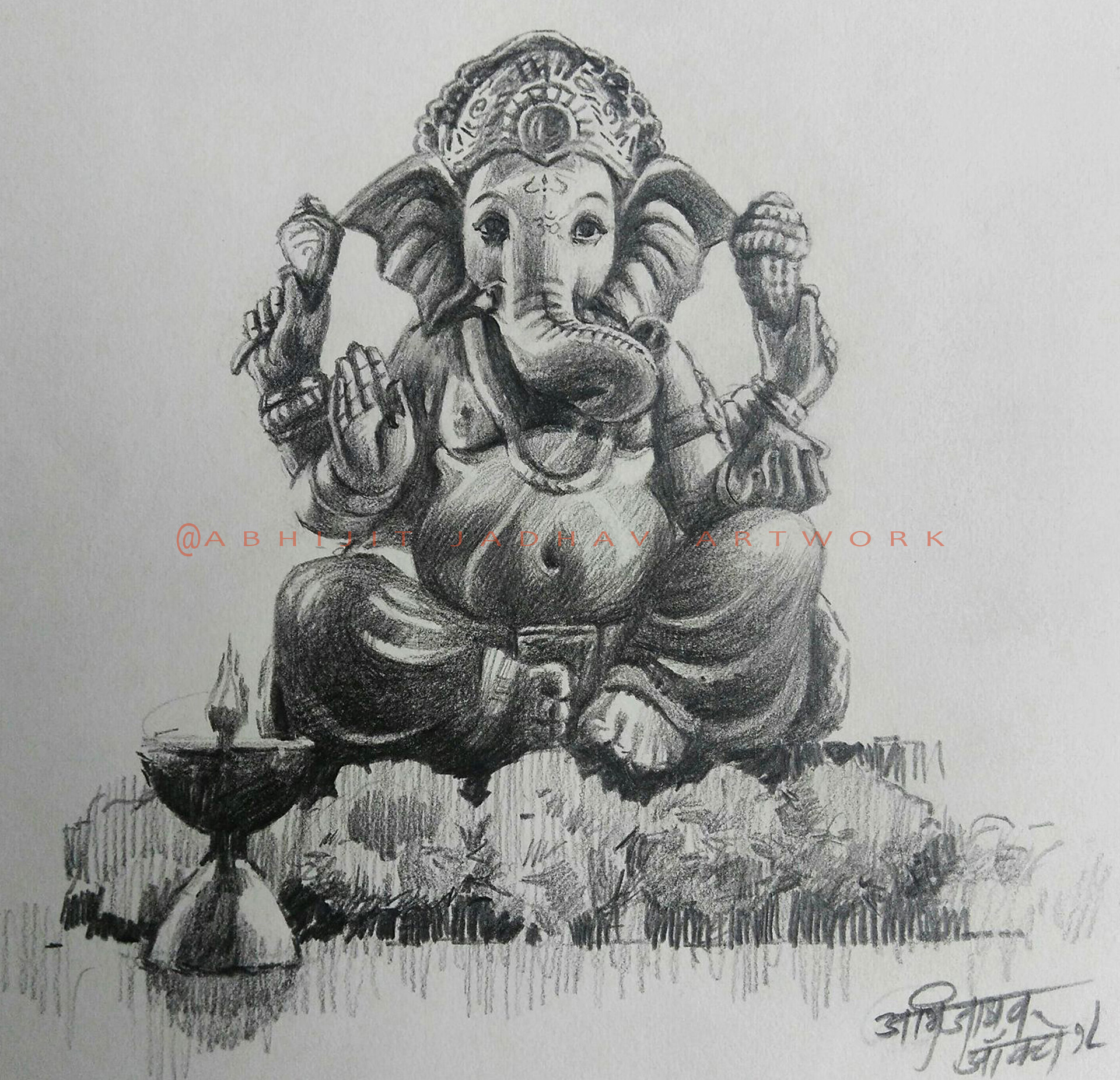 ganesha drawing