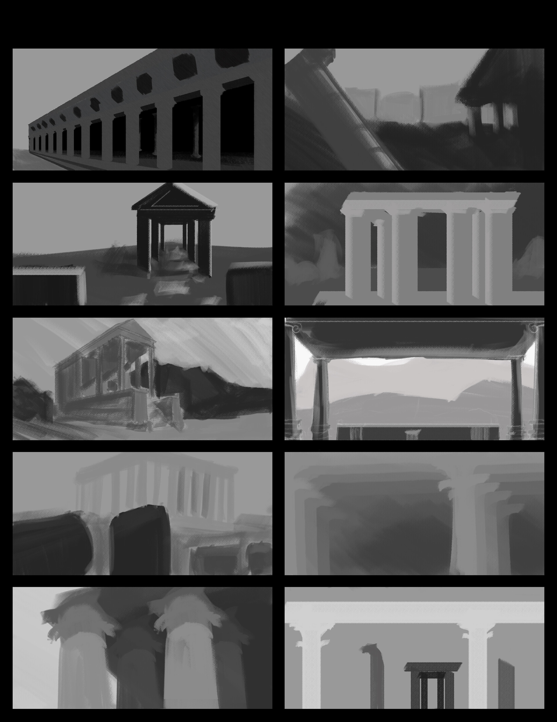 ArtStation - GAM_244_OL1: Digital Environment Sketching Module 7 ...