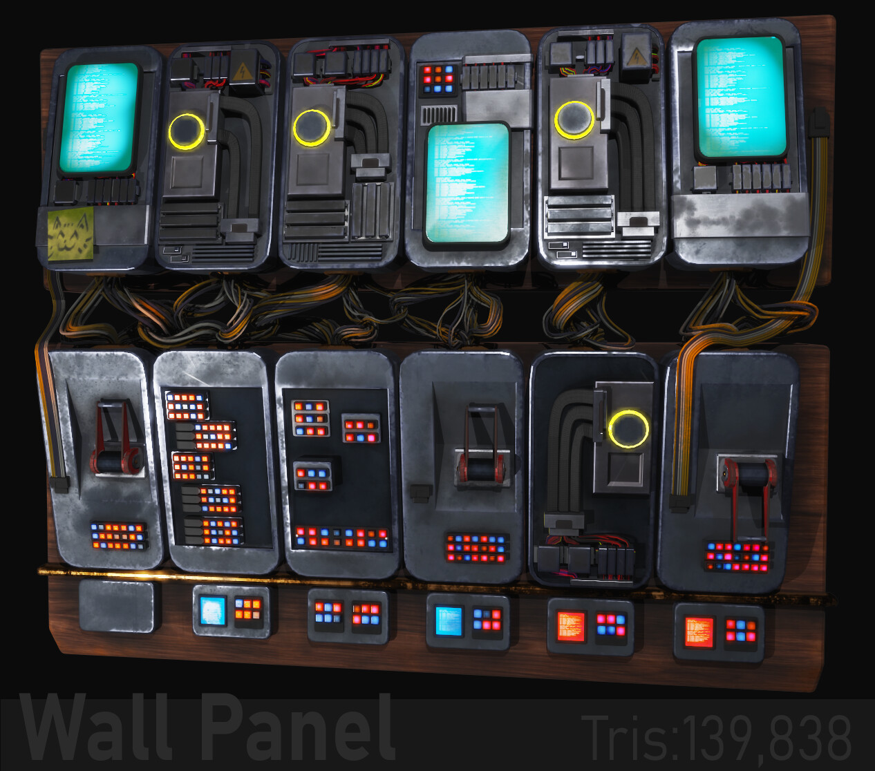 ArtStation - Wall Panel- UE5 Environment props
