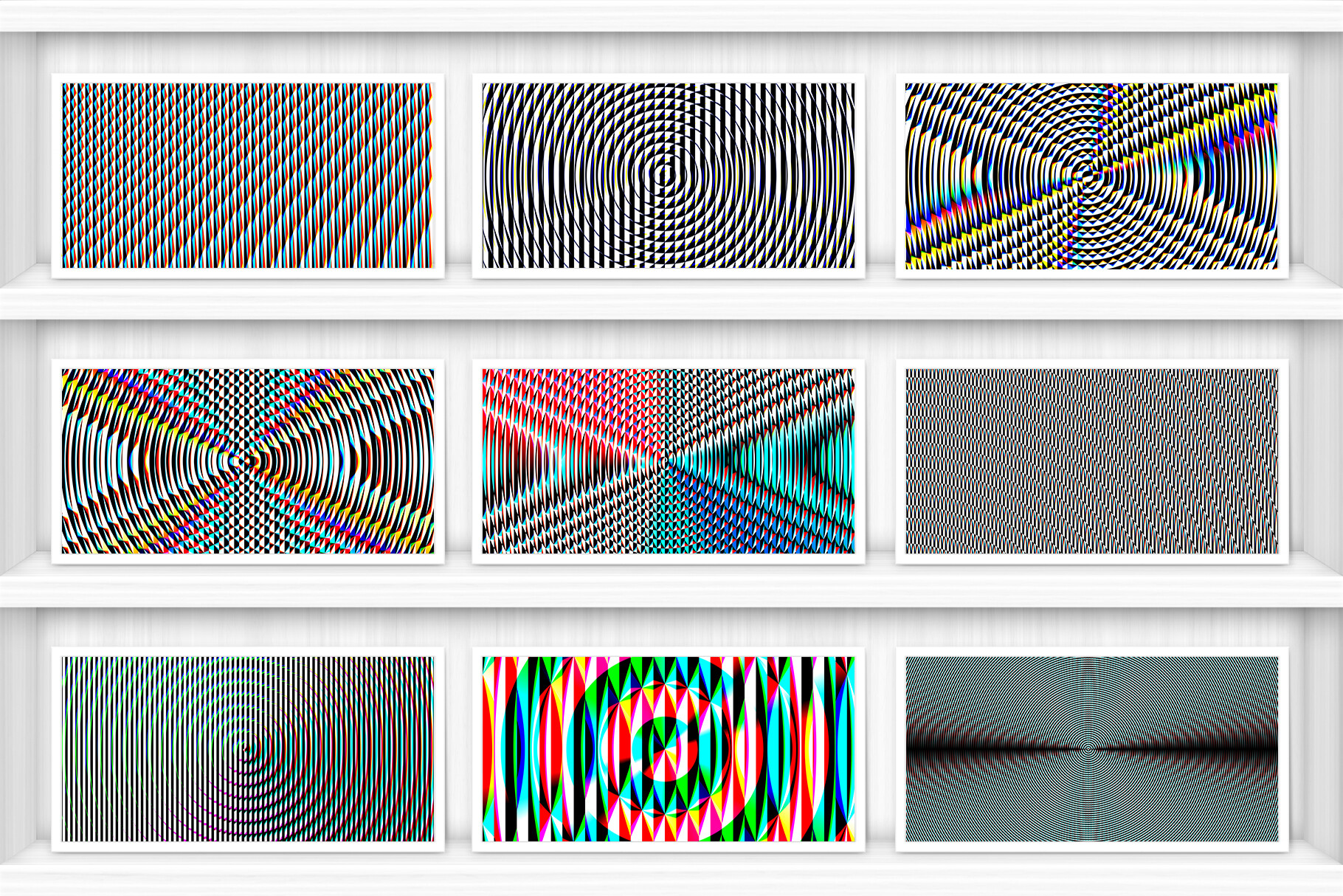 Alexander Nedviga - 100 Fresnel Lens Spectrum Backgrounds. Free Download.