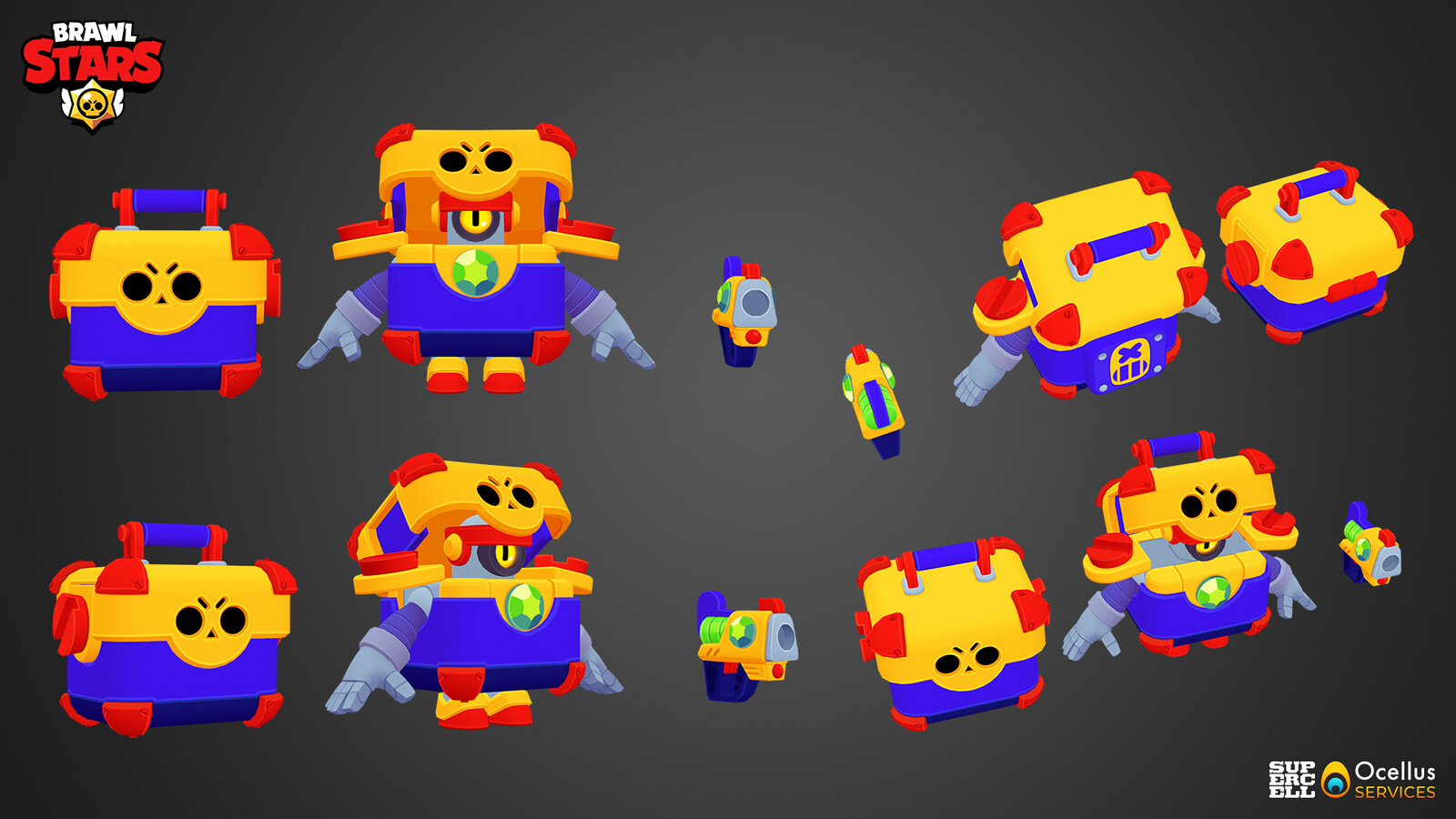 Ocellus - SERVICES - Brawl Stars - Megabox Darryl Skin