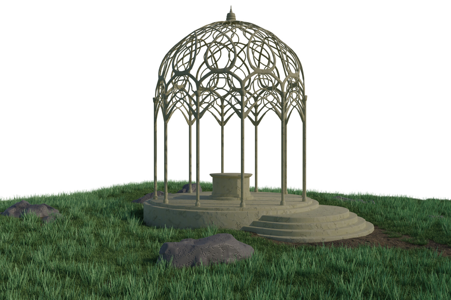 ArtStation - WIP Elven Gazebo