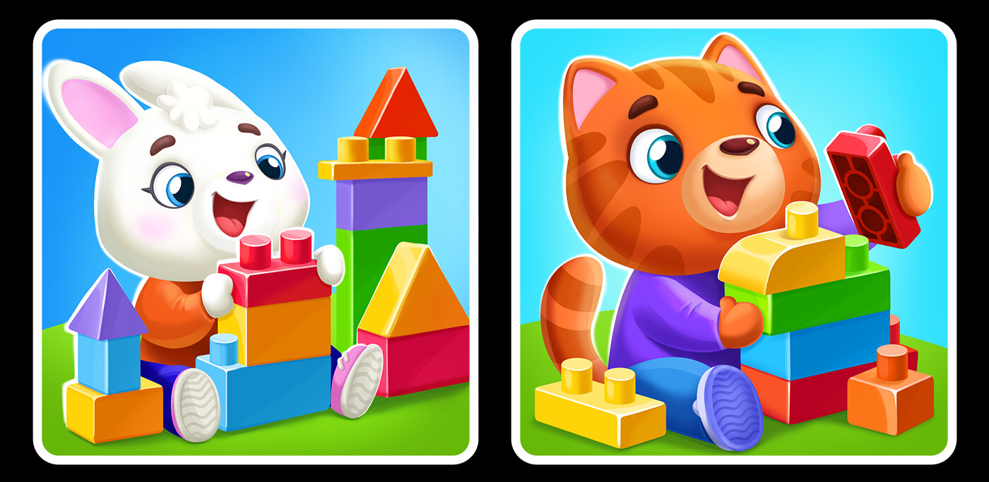 ArtStation - Promo materials for a casual game Amaya soft