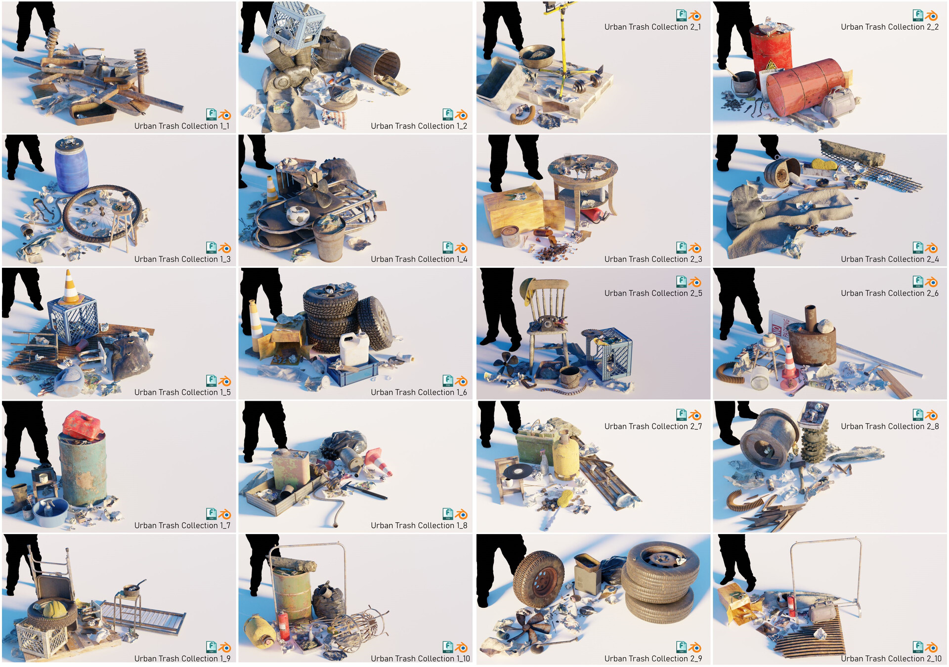 dada design - 100 Urban-Industrial Collections Pack - examples