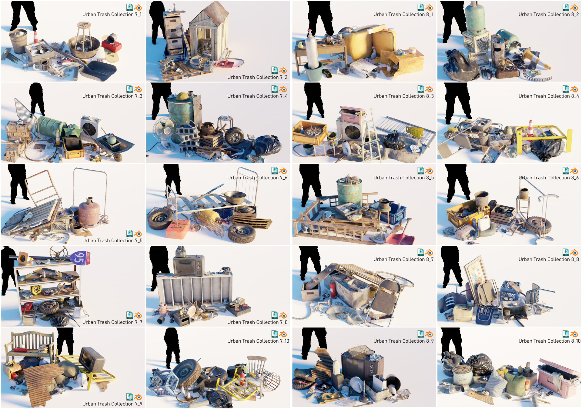 dada design - 100 Urban-Industrial Collections Pack - examples