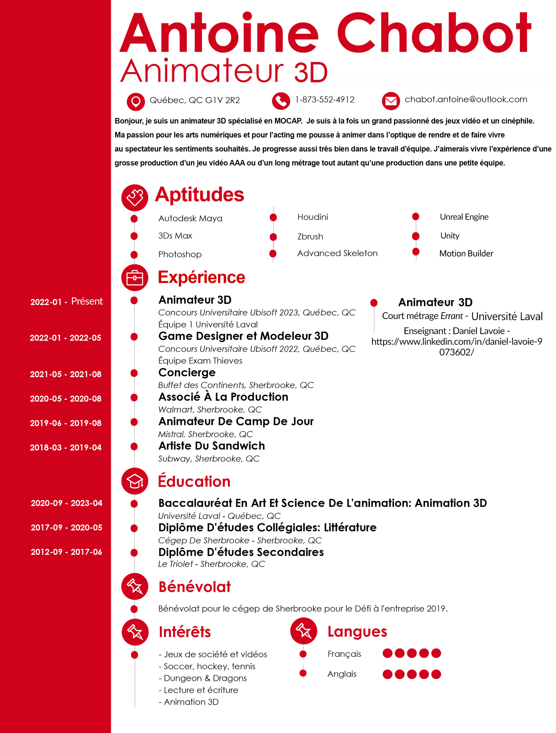 ArtStation - CV - Antoine Chabot