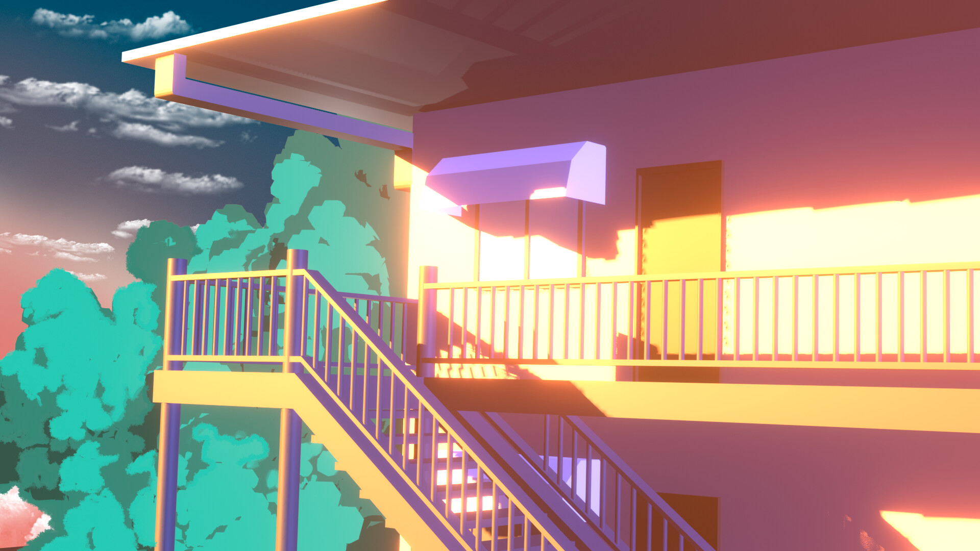 ArtStation - Anime sunset