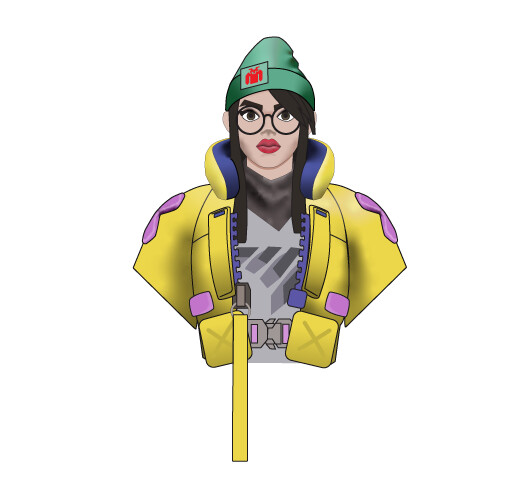 ArtStation - Valorant KJ 2D Model