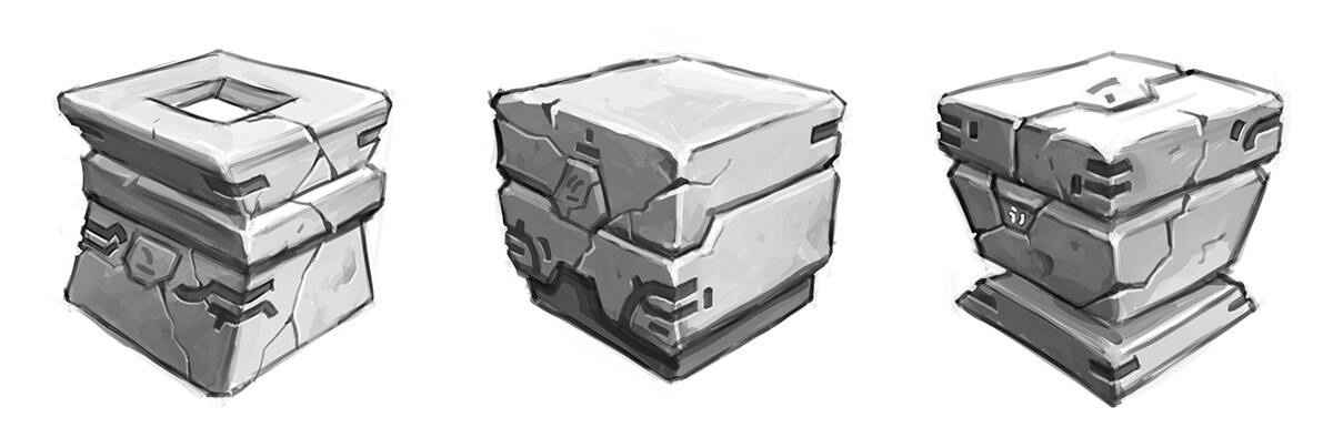 Danny Beck - Concept Art - Game Project (stylized sci-fantasy)