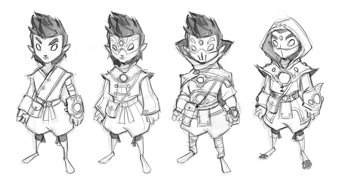 Danny Beck - Concept Art - Game Project (stylized sci-fantasy)