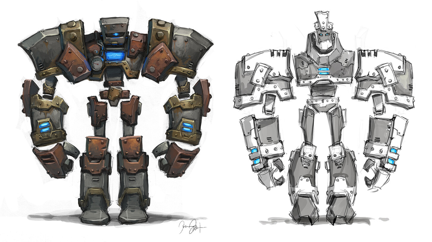 Danny Beck - Concept Art - Game Project (stylized sci-fantasy)