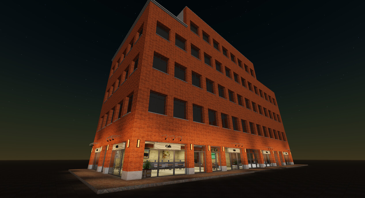 ArtStation - Brick Building
