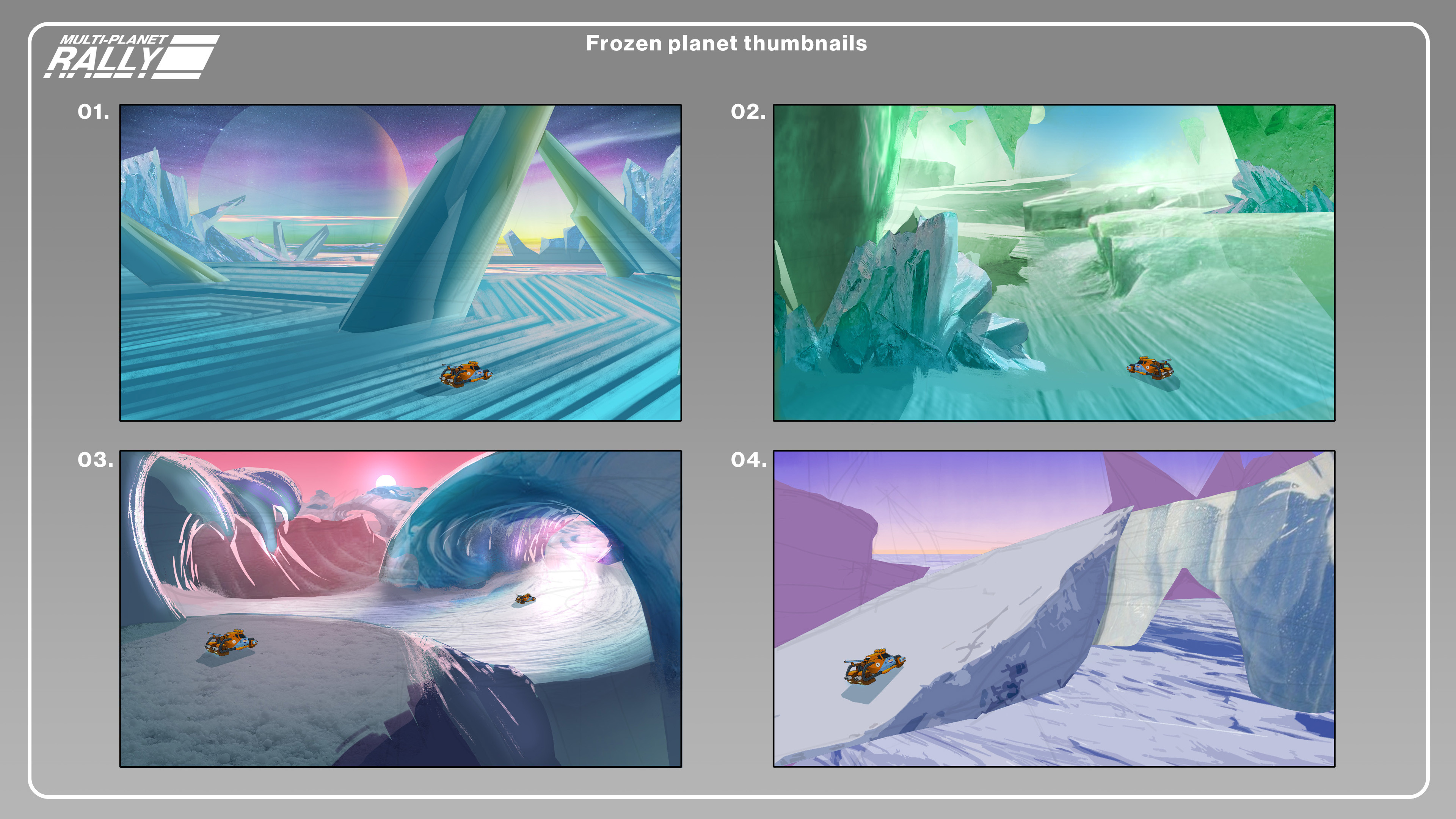 Wayne Huet - Multi-Planet Rally Racers - Frozen Planet