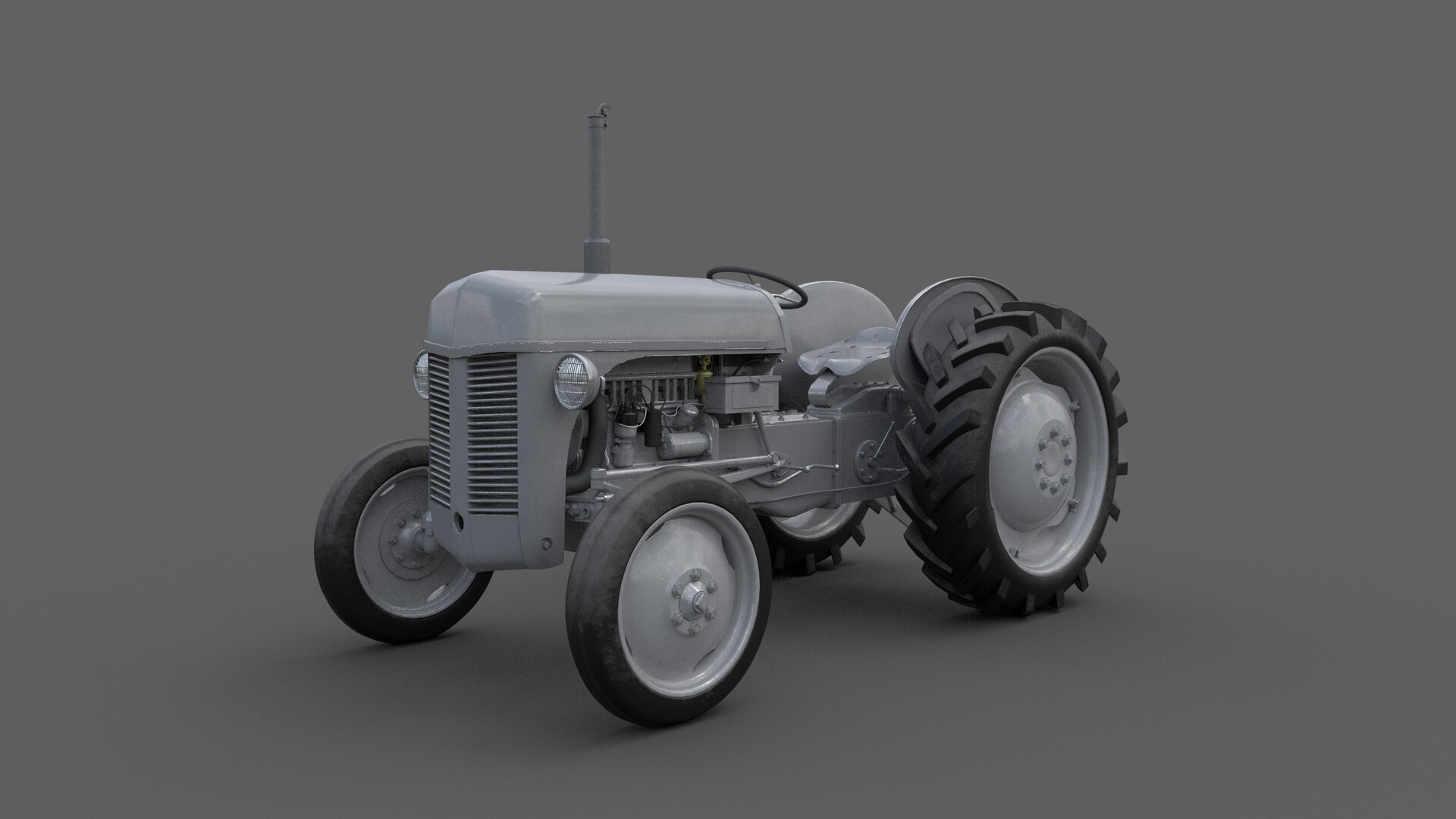 Old tractor - Ferguson TE20 - Download Free 3D model by Fredrik ...