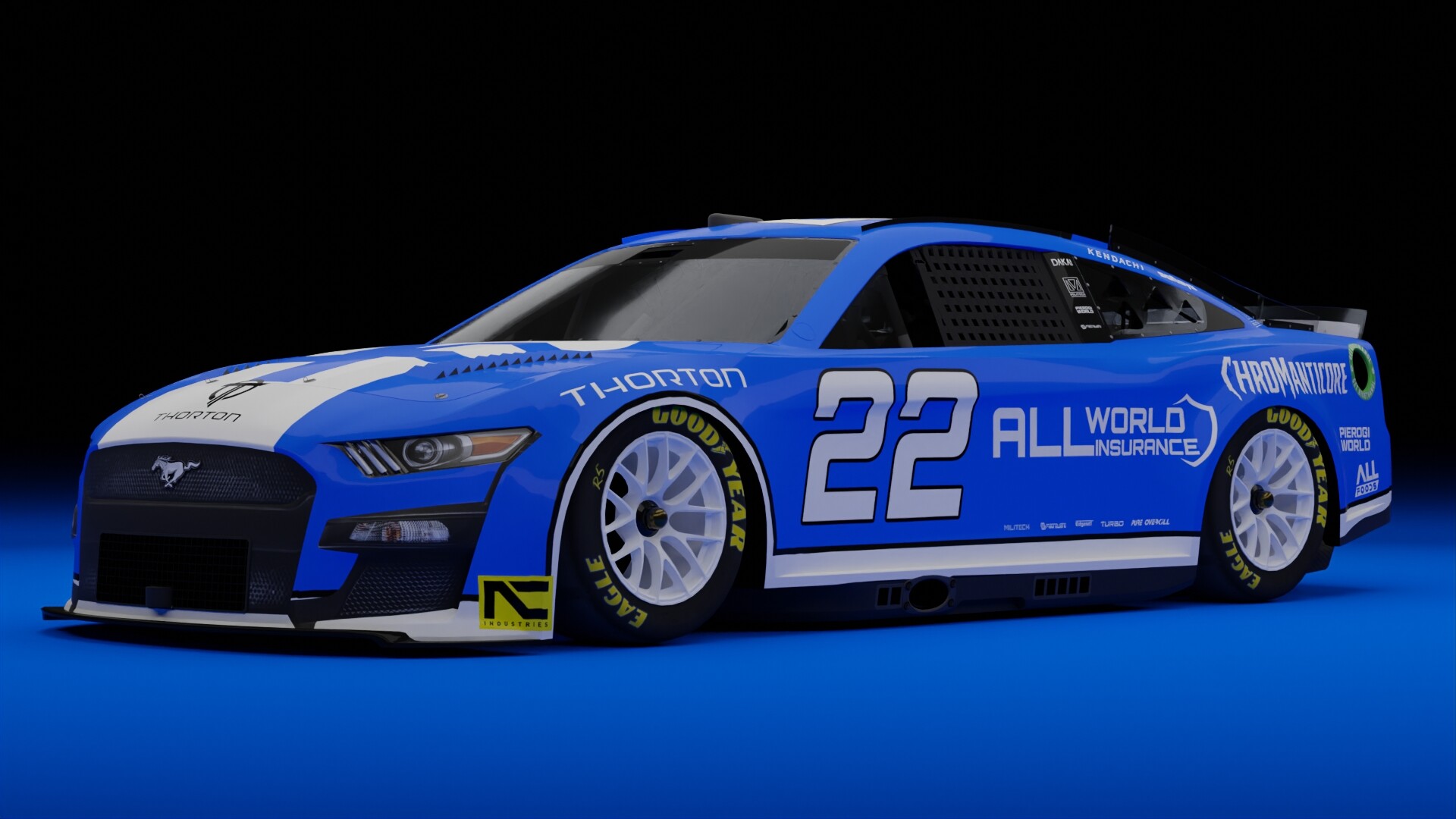 ArtStation - NASCAR Ford Mustang All Foods livery