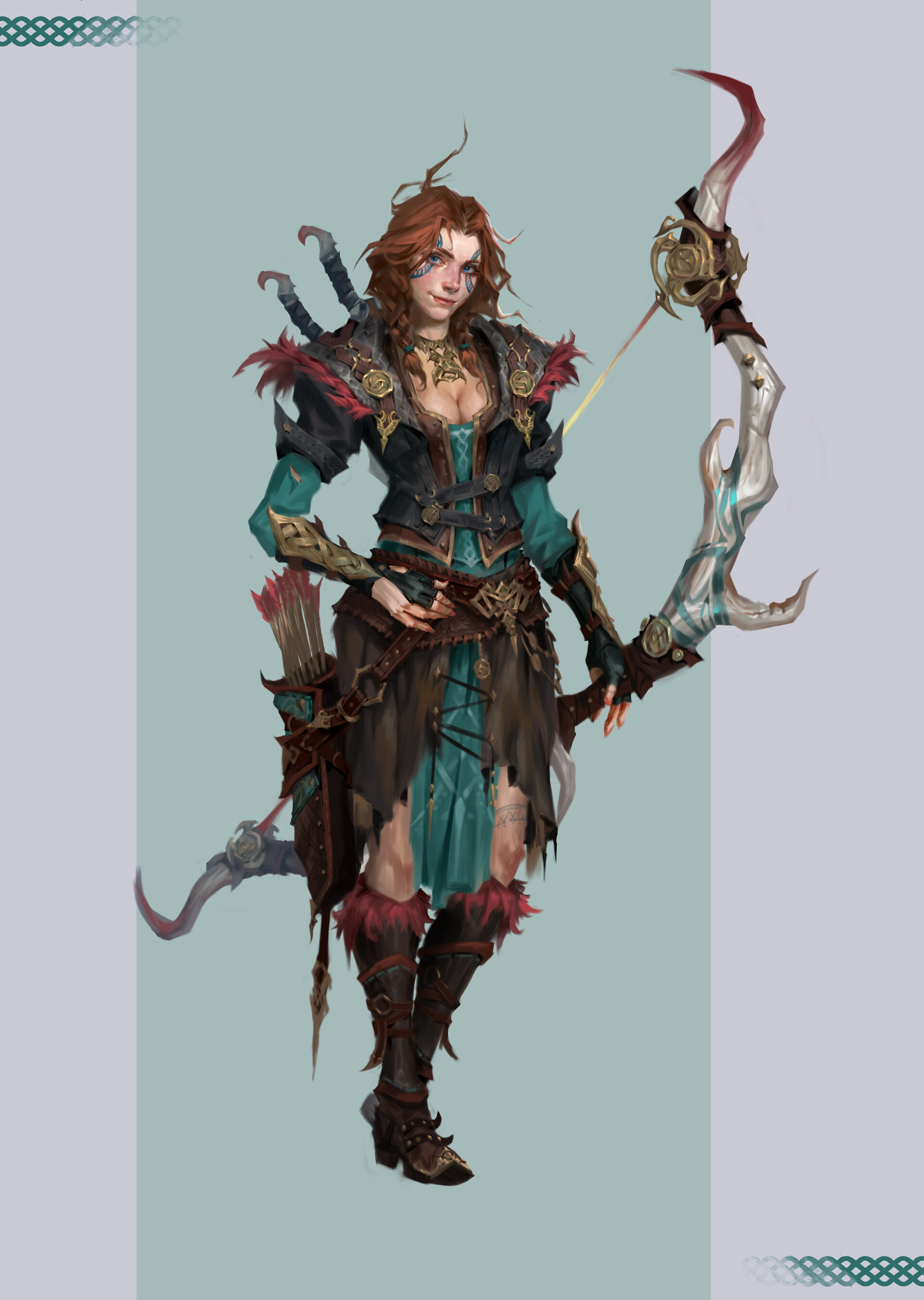 Viking Archer By Natsmall On Deviantart 3D Printable Viking Archer