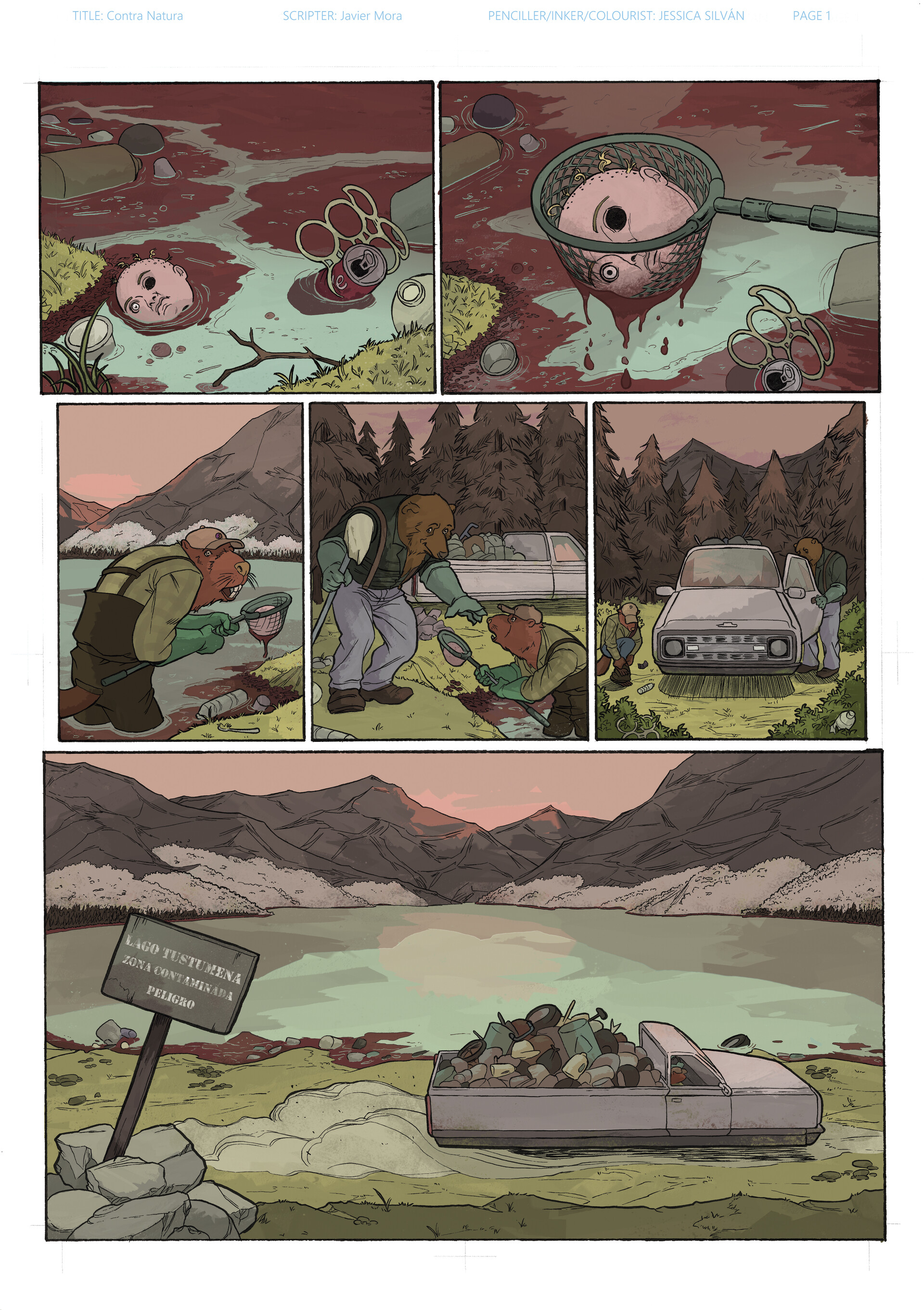 ArtStation - Color comic original: Contra Natura