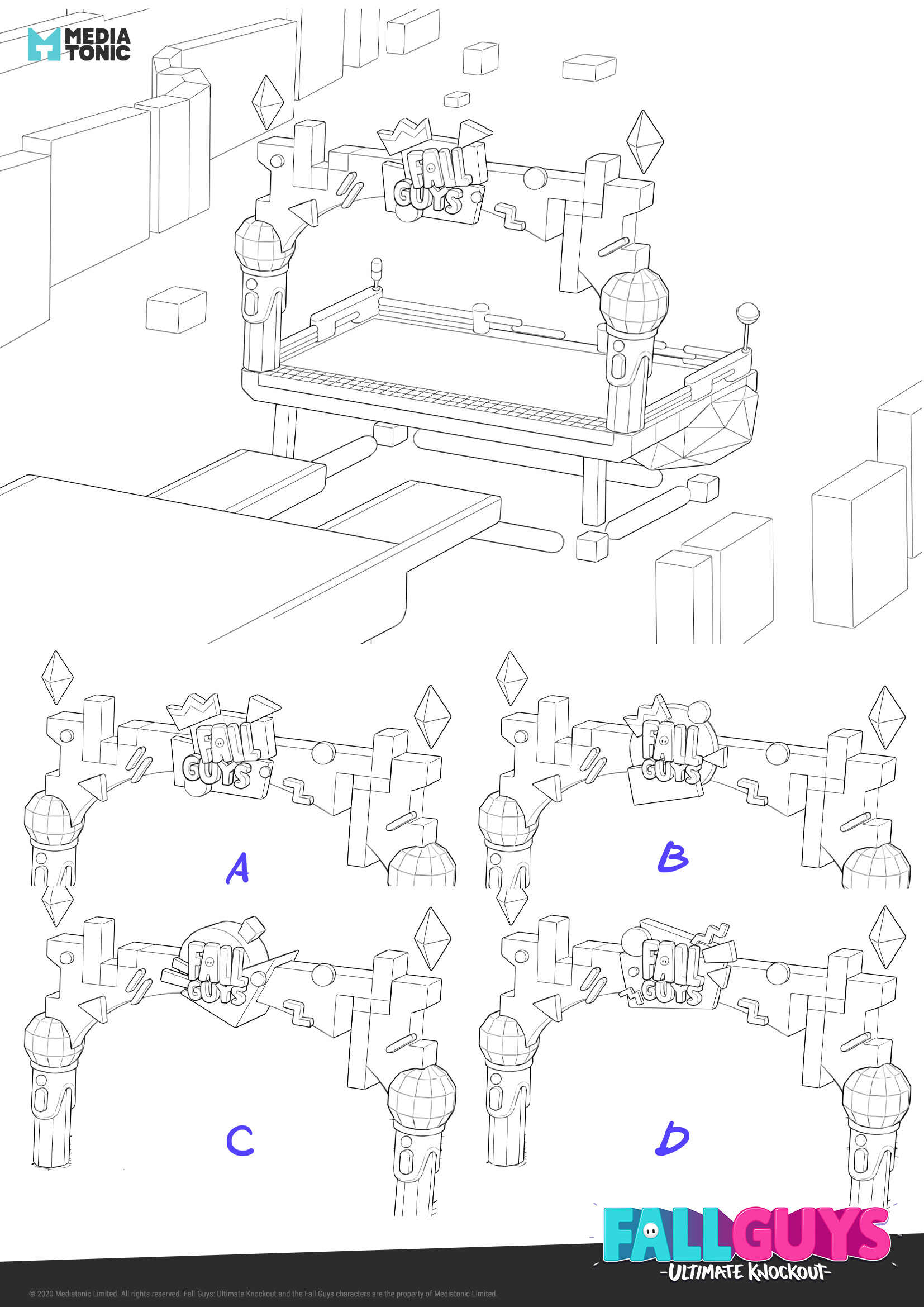 ArtStation - Fall Guys Season 10 Level Works