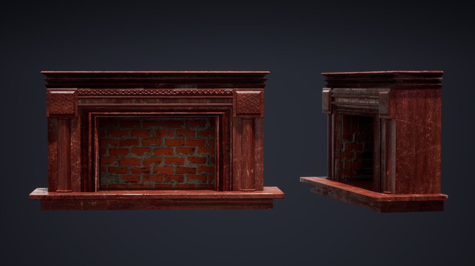 ArtStation - Fire Place Render