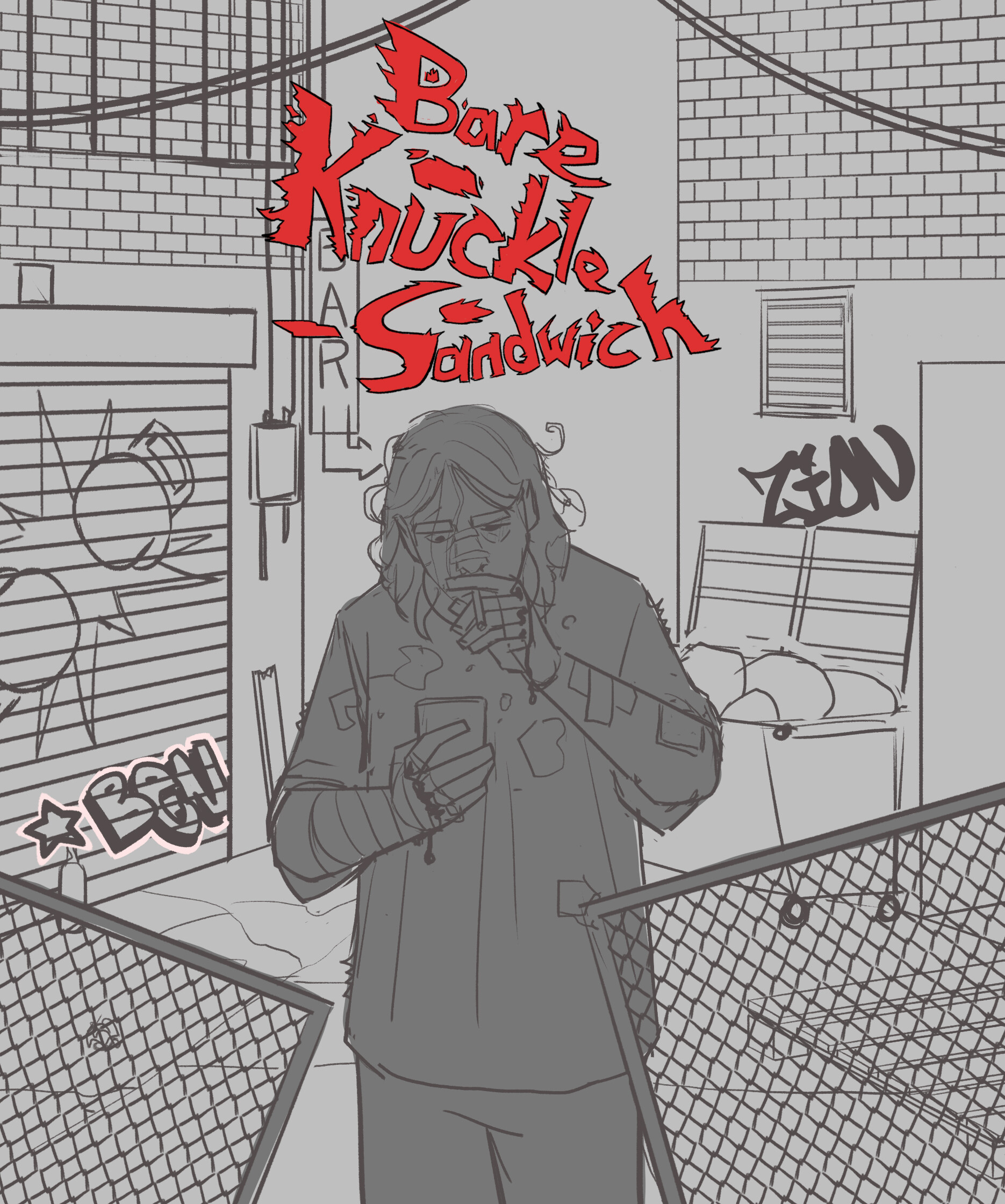 Conde Benitez - Steam Capsule art - Bare-Knuckle Sandwich