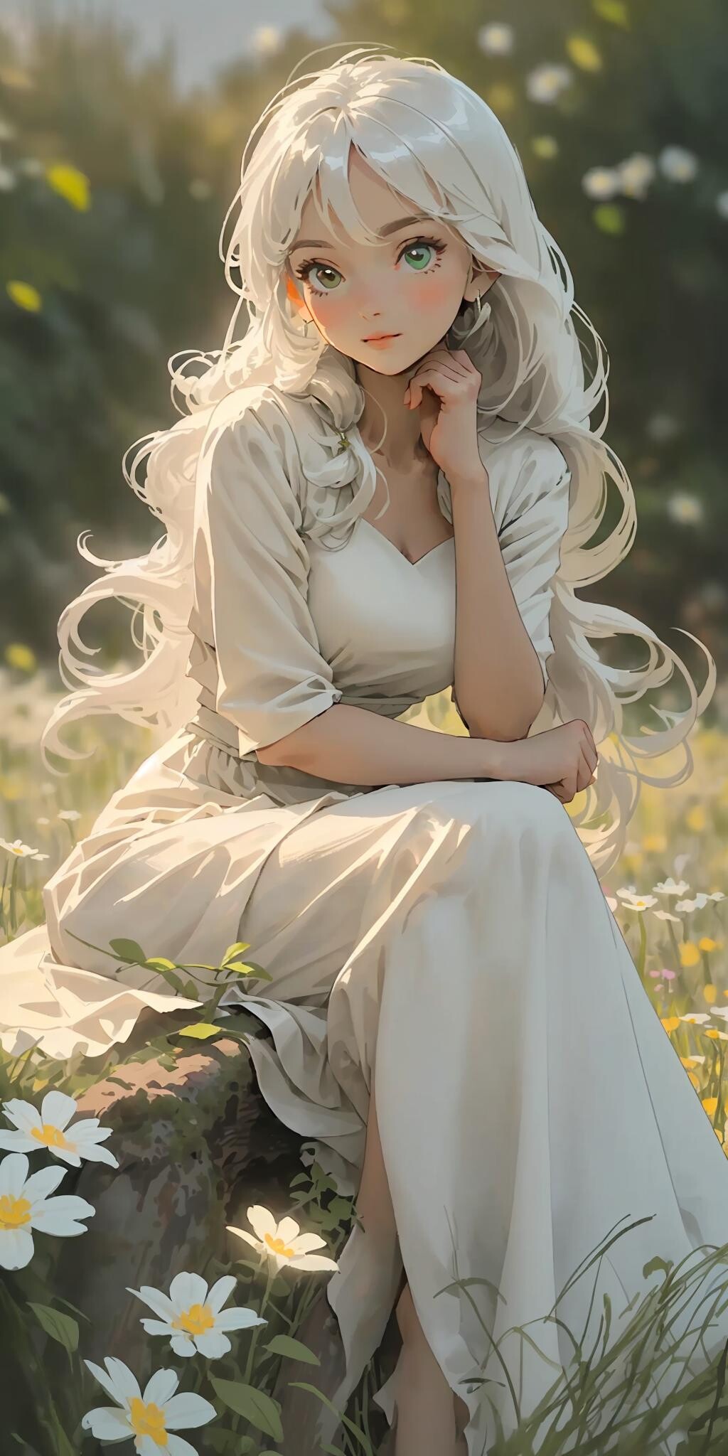 ArtStation - gril with flowers