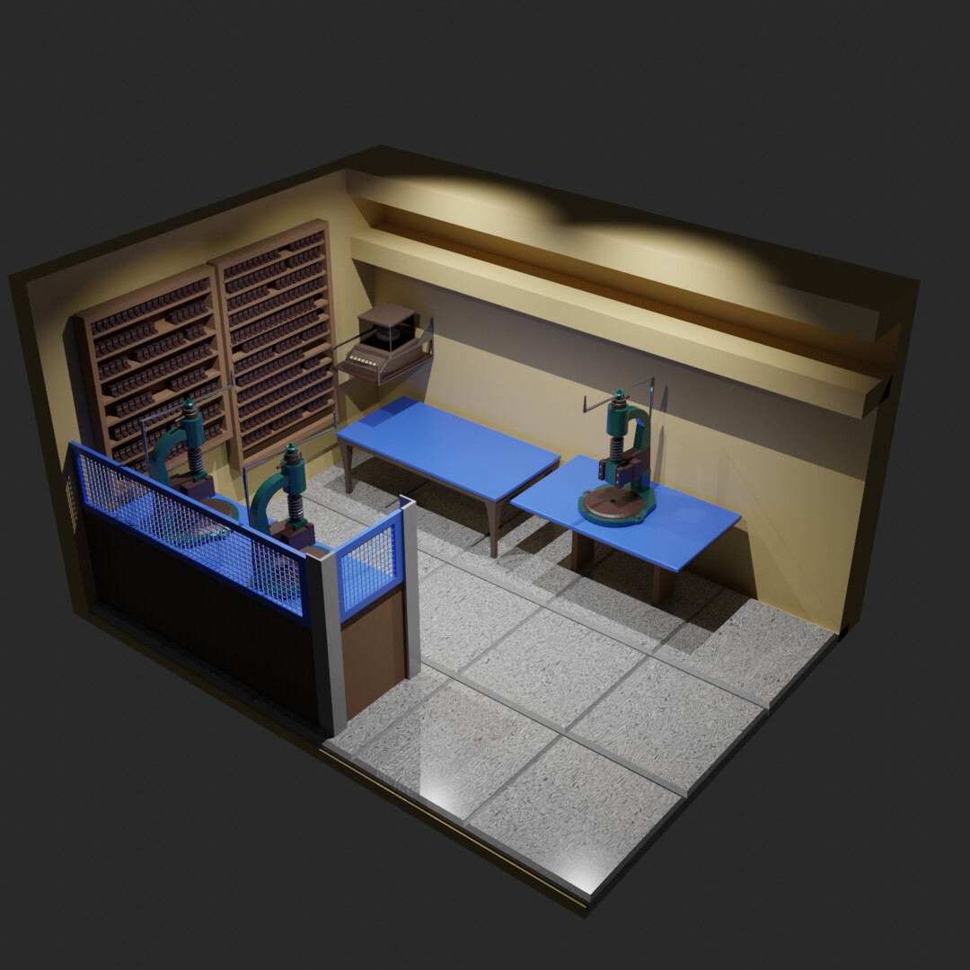 ArtStation - Shop modelling in progress