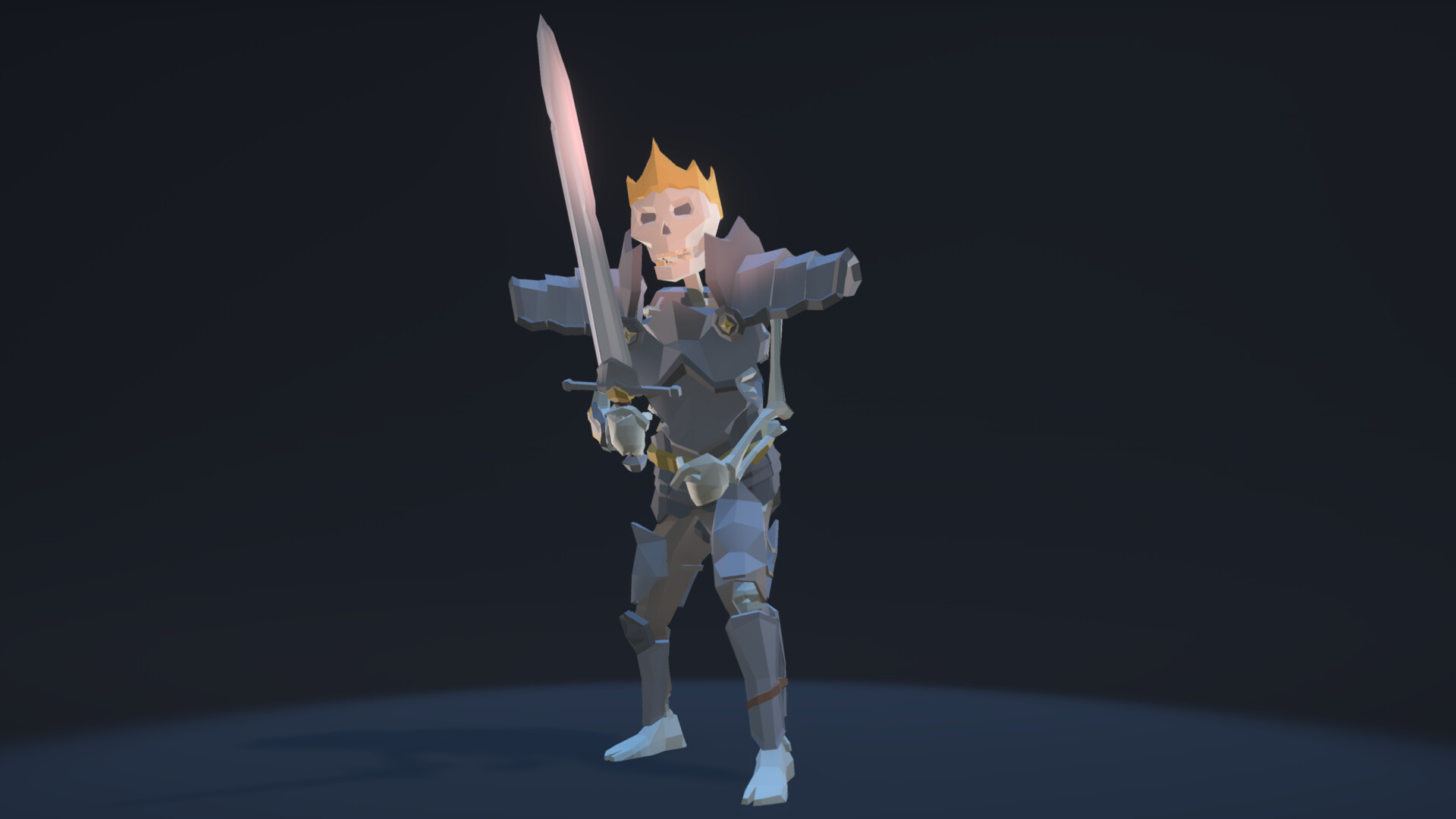 ArtStation - Skeleton King - Polygonal Style