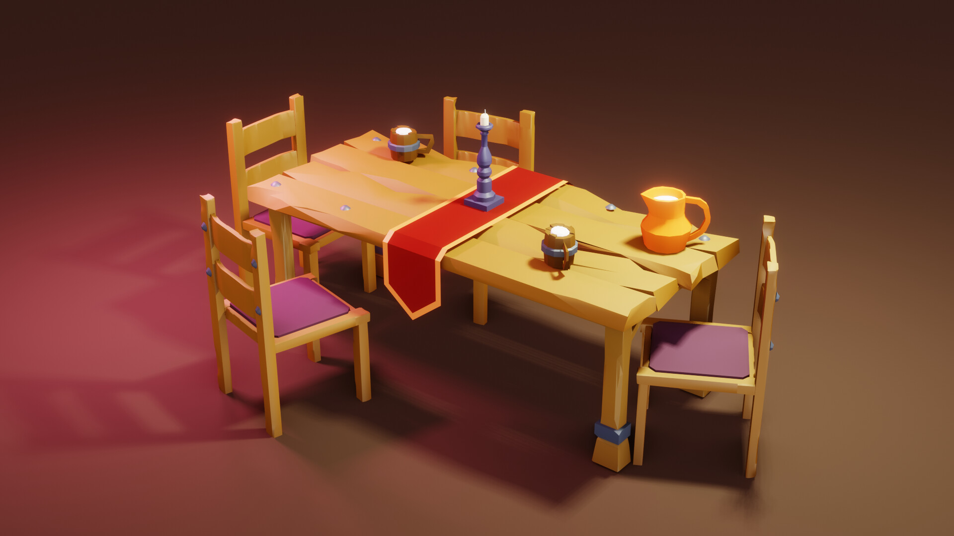 ArtStation - Low Poly Room