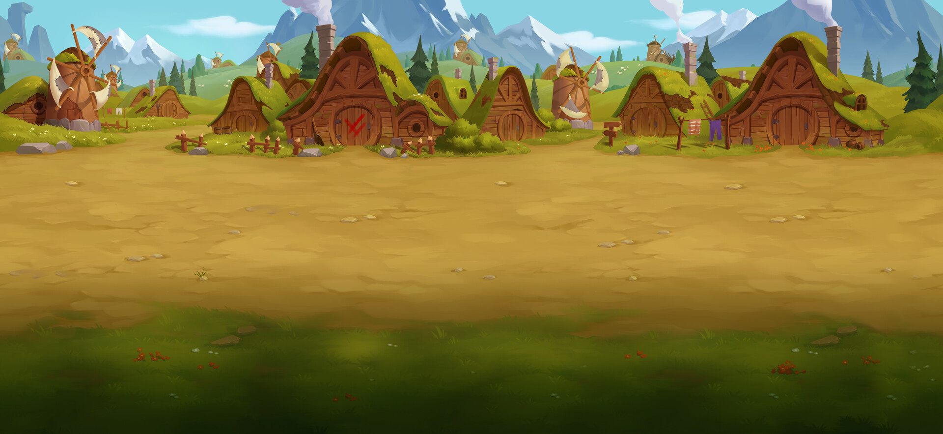 ArtStation - Village scene